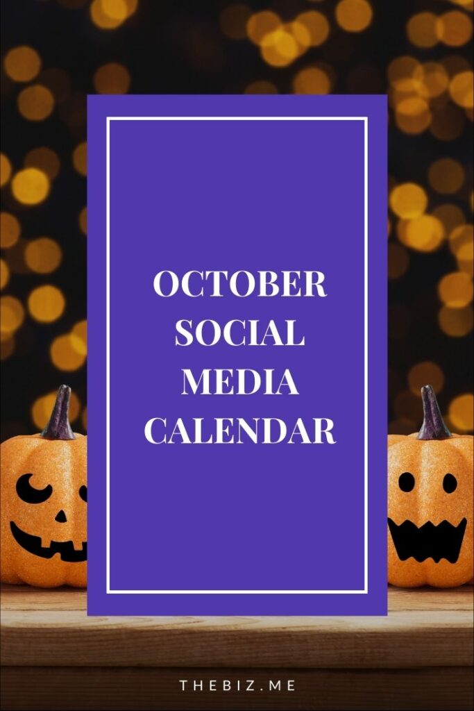 October Social Media Calendar + Post Ideas for Businesses + FREE Social ...